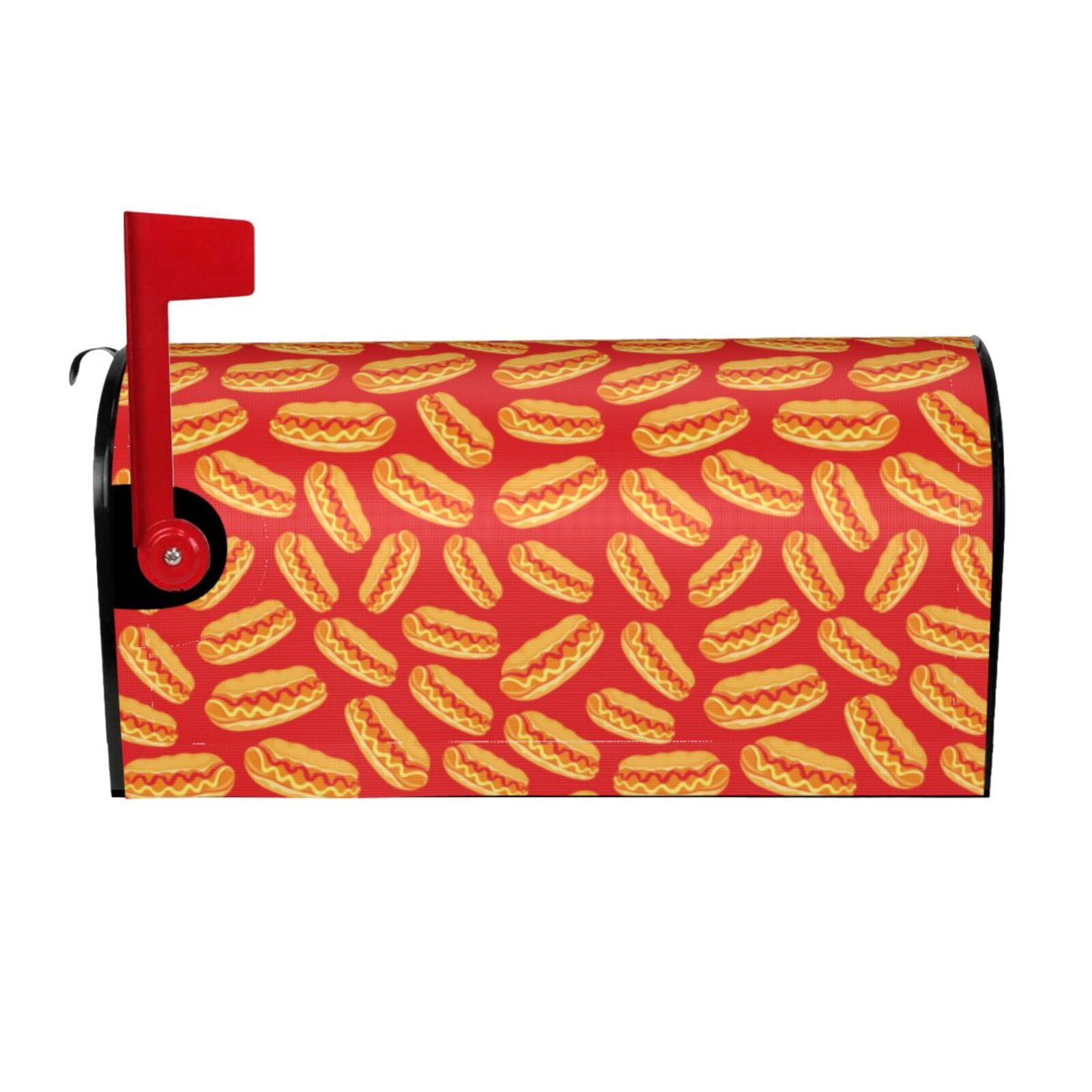 Xecao A Big Hot Dog for Mailbox Cover with Magnetic Strips, Waterproof ...
