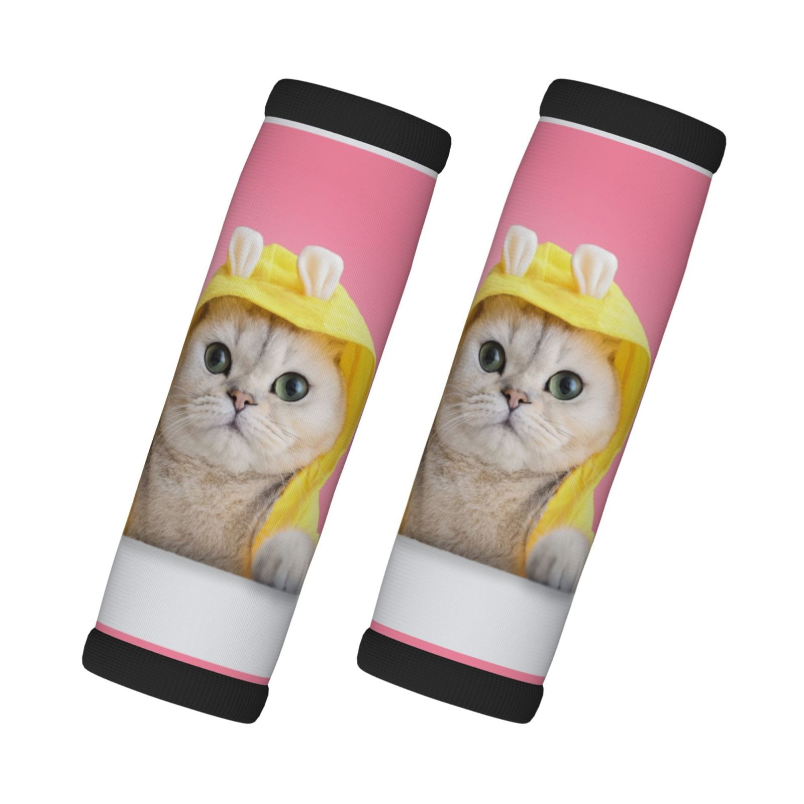 Xecao A Funny Cat Print 2 Pack Luggage Handles Wrap Grips Identifiers ...