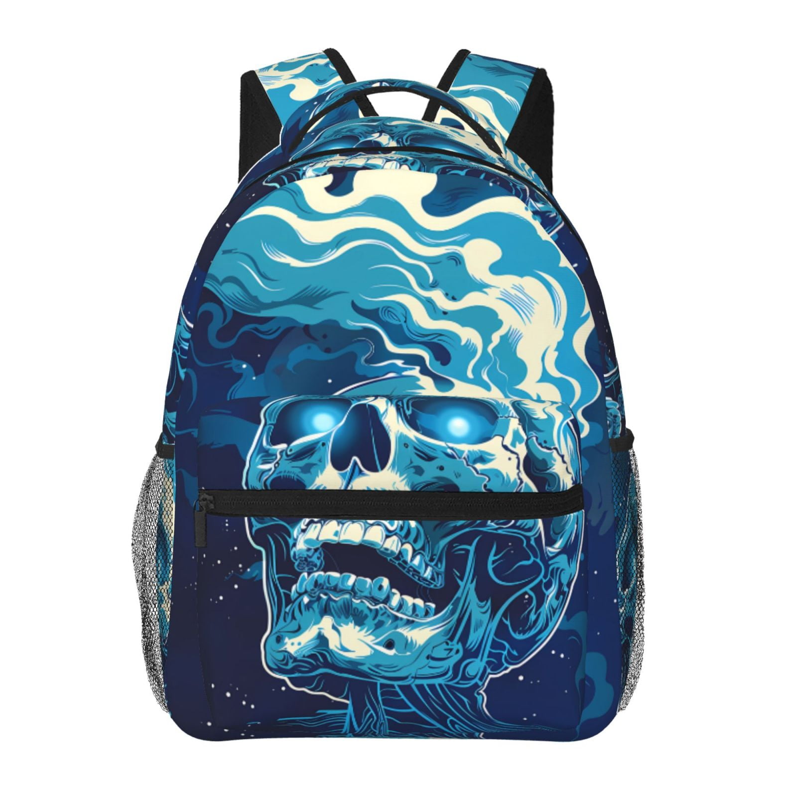 Xecao Abstract Blue Skull Backpack, a stylish and functional choice for ...