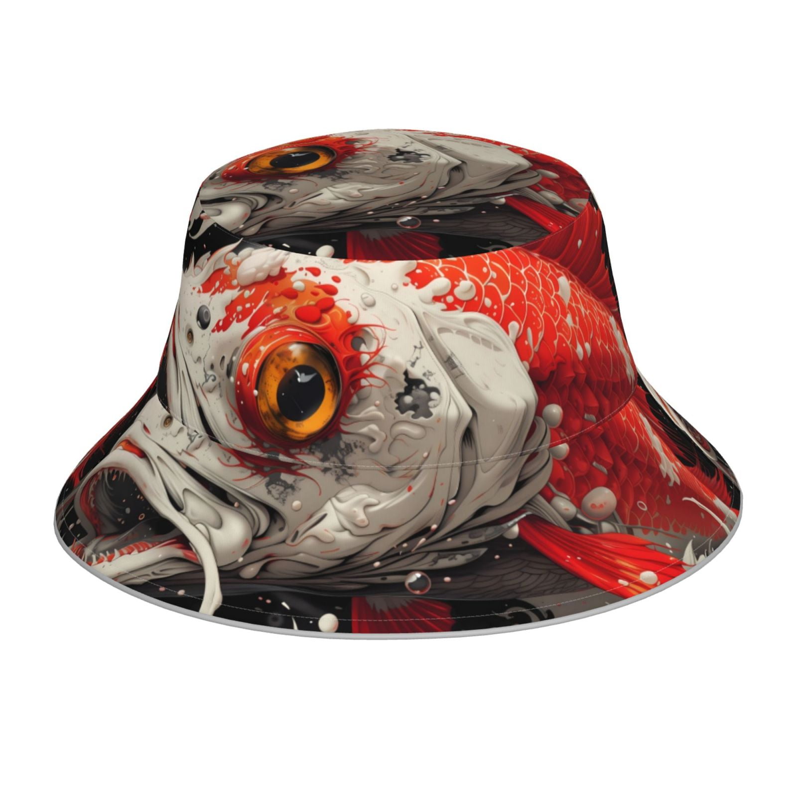 Xecao Abstract Red Koi Fish Art Print Men and Women Night Reflective ...