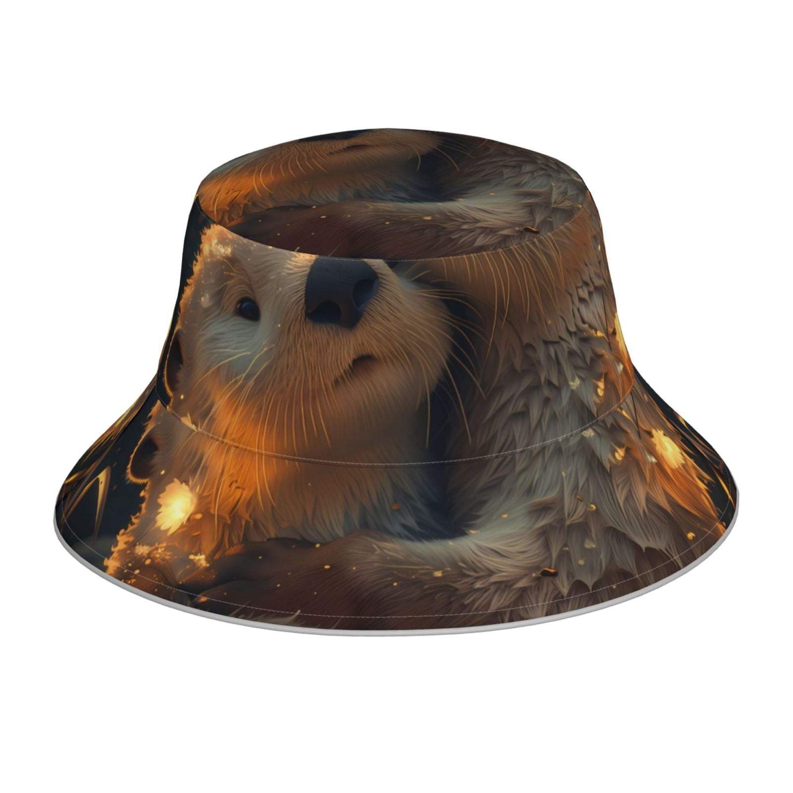 Xecao Adorable Otter Pair Hug Print Men and Women Night Reflective Hat ...