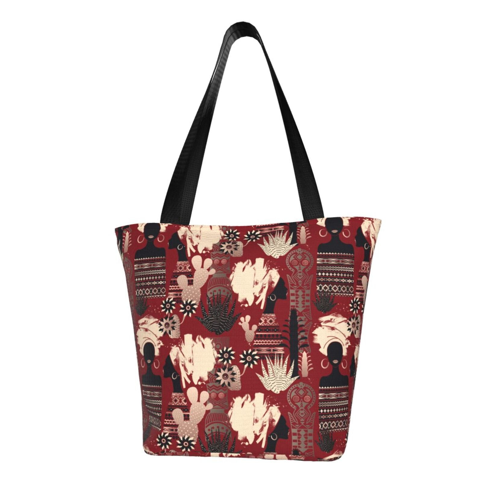 Xecao African Women A for Tote Bag for Women -Tote Shoulder Bag with A Little Pocket Inside ...