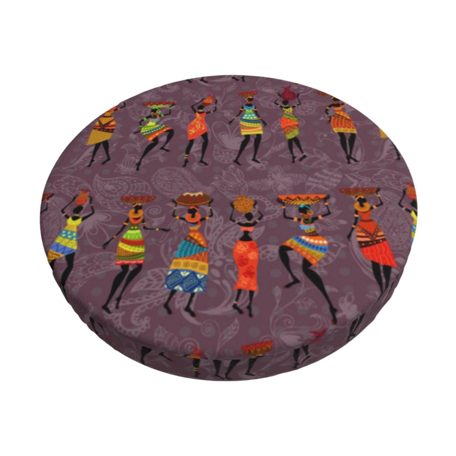 Xecao African Women Print Stool Covers Offer Stylish, Washable ...