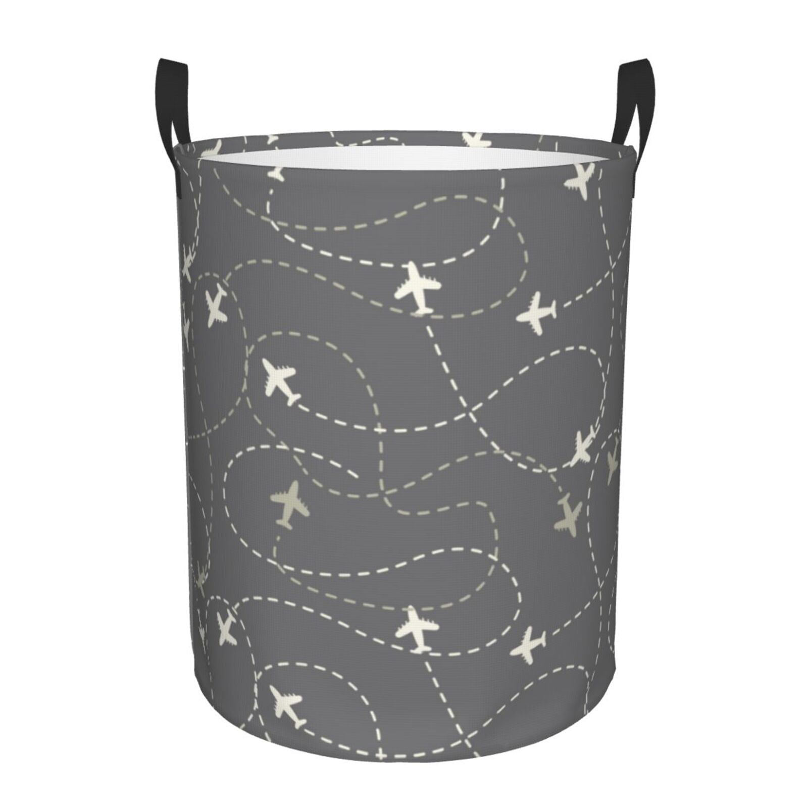 Xecao Airplane Routes Around The World Print Laundry Hamper Basket ...