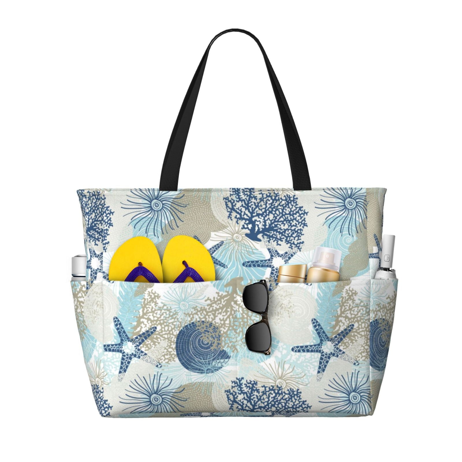Xecao Algae Corals and Seashells for versatile beach bag for women ...
