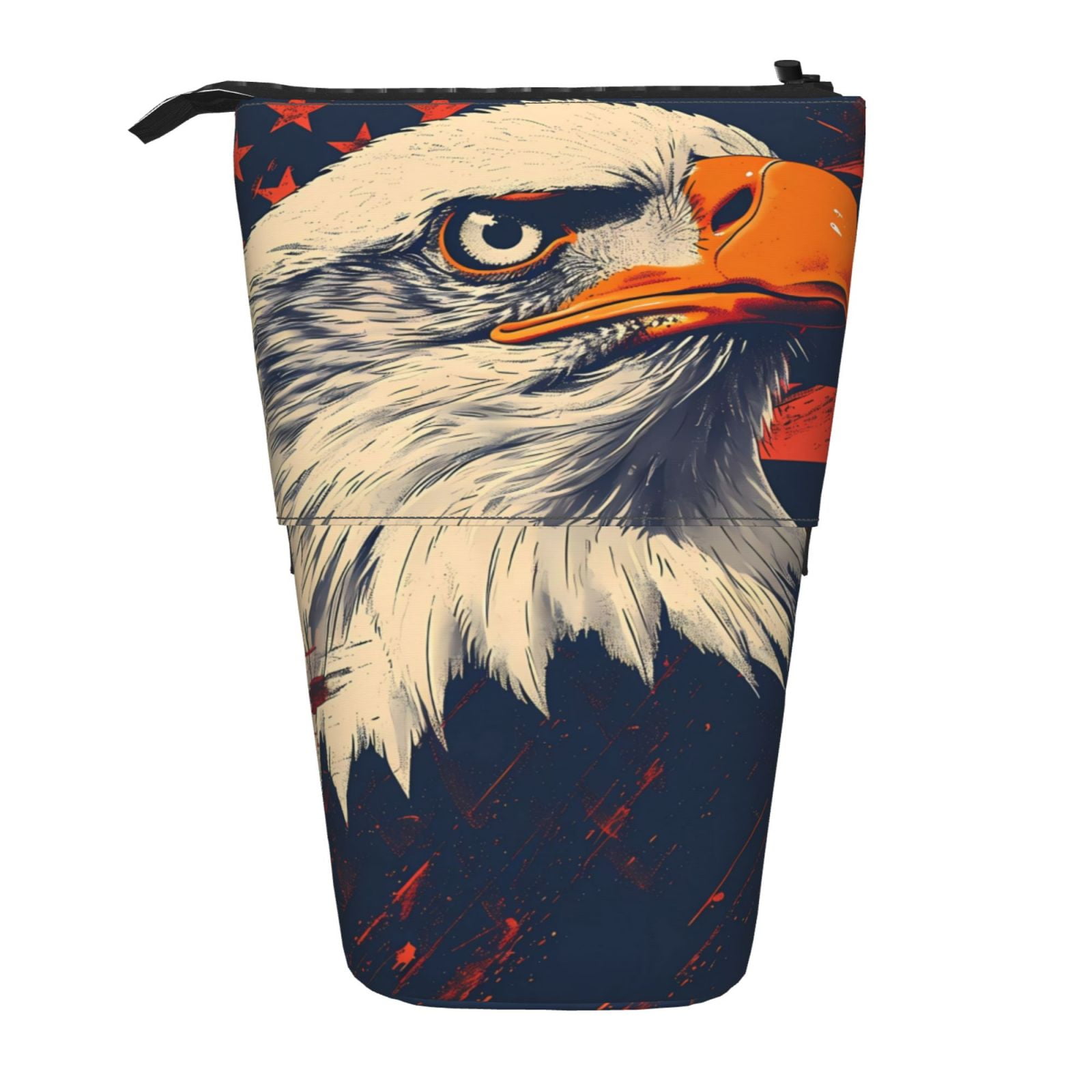 Xecao American Bald Eagle A Print Telescopic Pencil Bag Pen Holder Pop ...