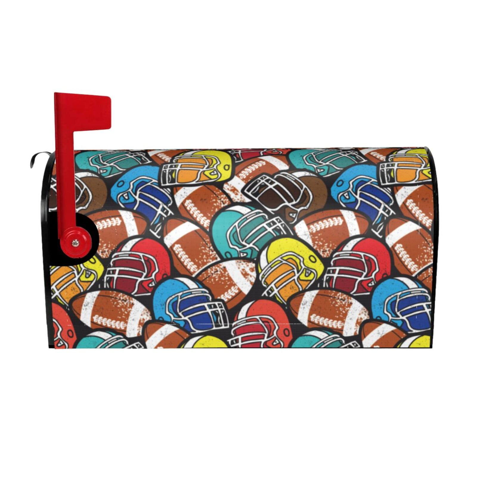 Xecao American Football for Mailbox Cover with Magnetic Strips ...