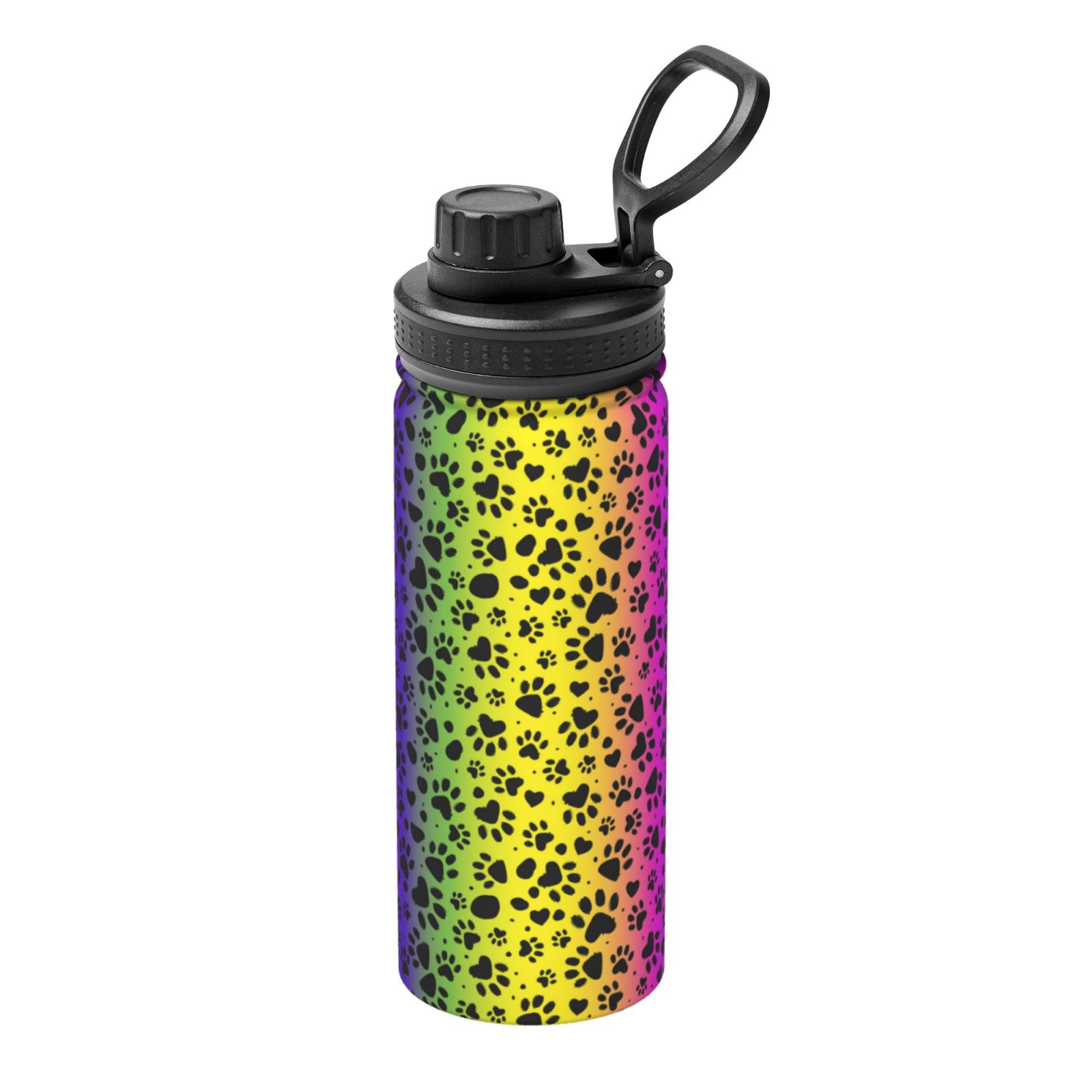 Xecao Animal Paw Rainbow for 18oz Sports Insulated Kettle Thermos Flask ...