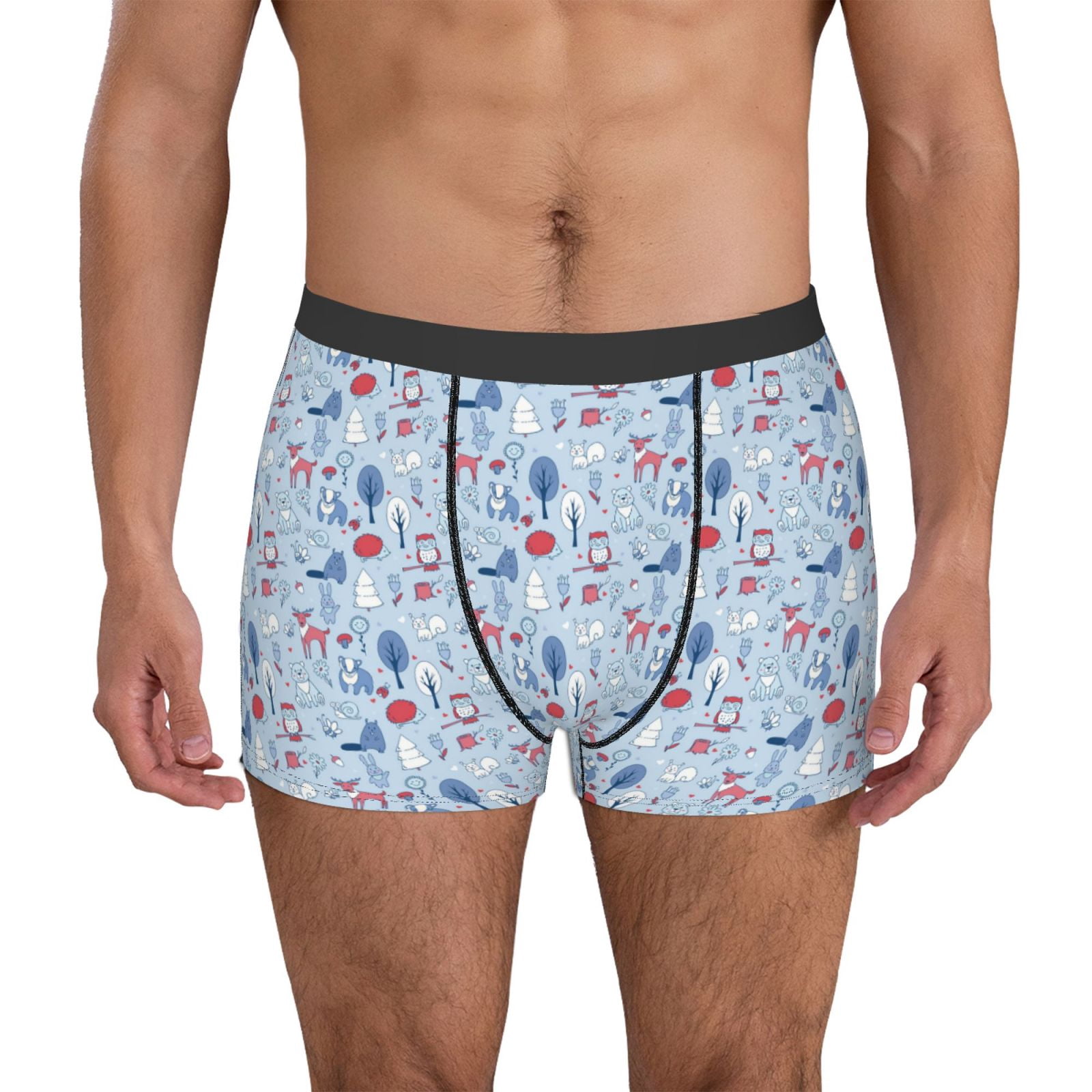 Xecao Animal Print Men's Underwear Boxer Briefs Pack - Your ComfortSoft ...
