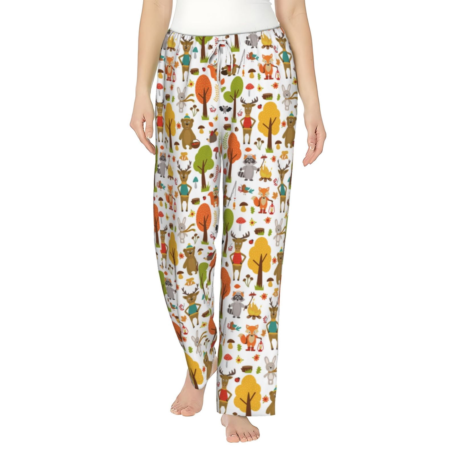 Xecao Animals Forest Women's Straight Lounge Pajama Pants: The Epitome ...
