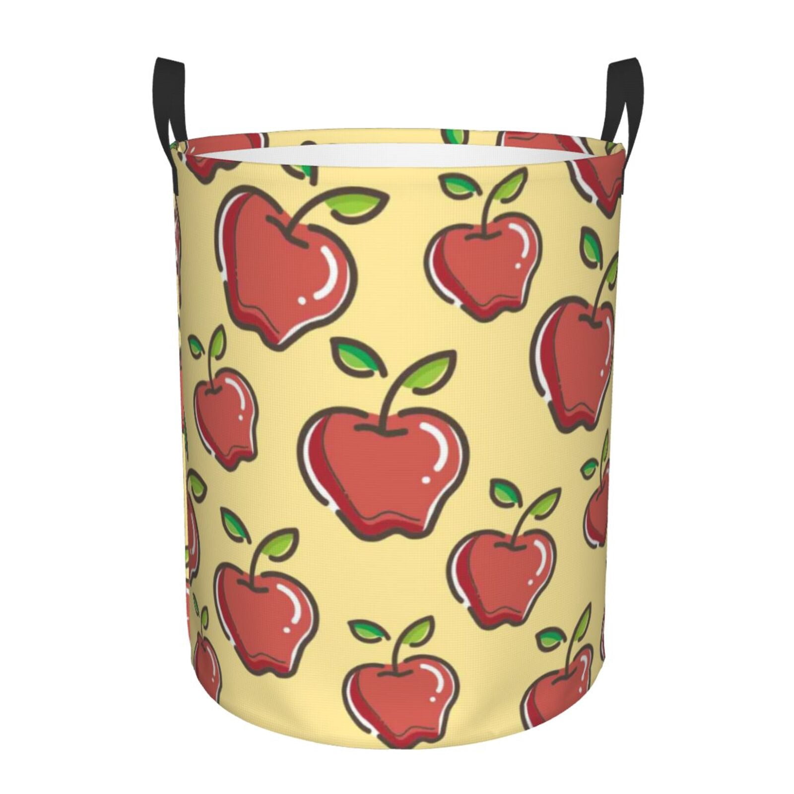 Xecao Apple Print Laundry Hamper Basket,designed for Blanket Storage ...