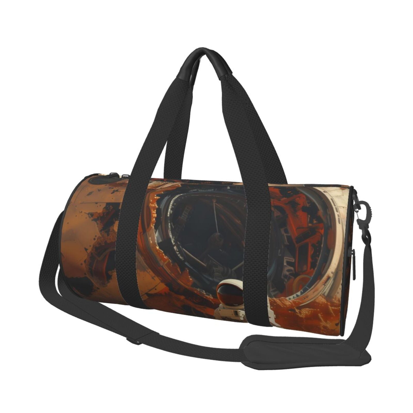Xecao Astronaut Exploring Mars Print Travel Duffle Bag, Bag Carry On ...
