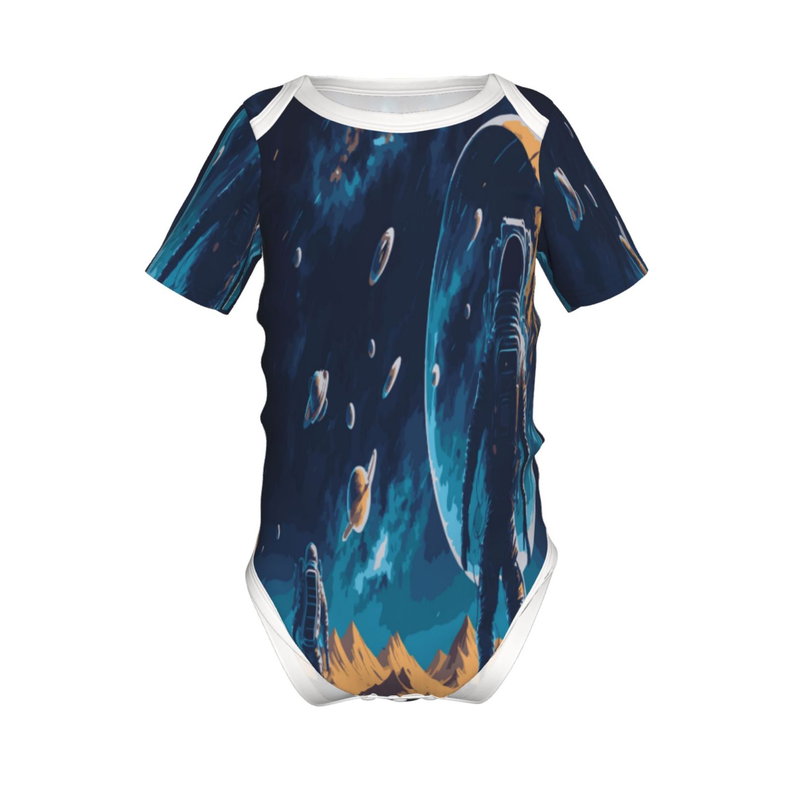 Xecao Astronaut In A Space Suit On The Planet Pattern Baby Climbing ...