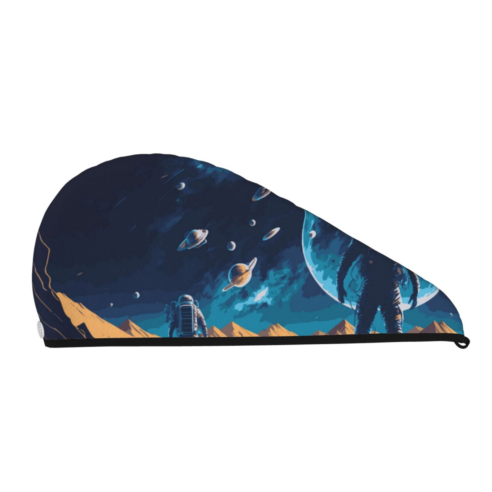 Xecao Astronaut In A Space Suit On The Planet Print Hair Towel, Hair ...