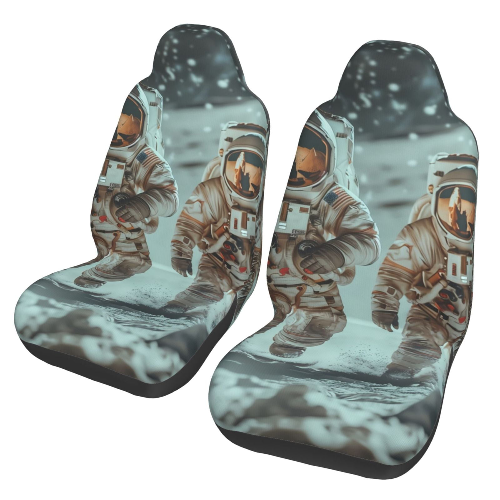 Xecao Astronauts On Lunar Mission Print Car Seat Cover in That Fits ...
