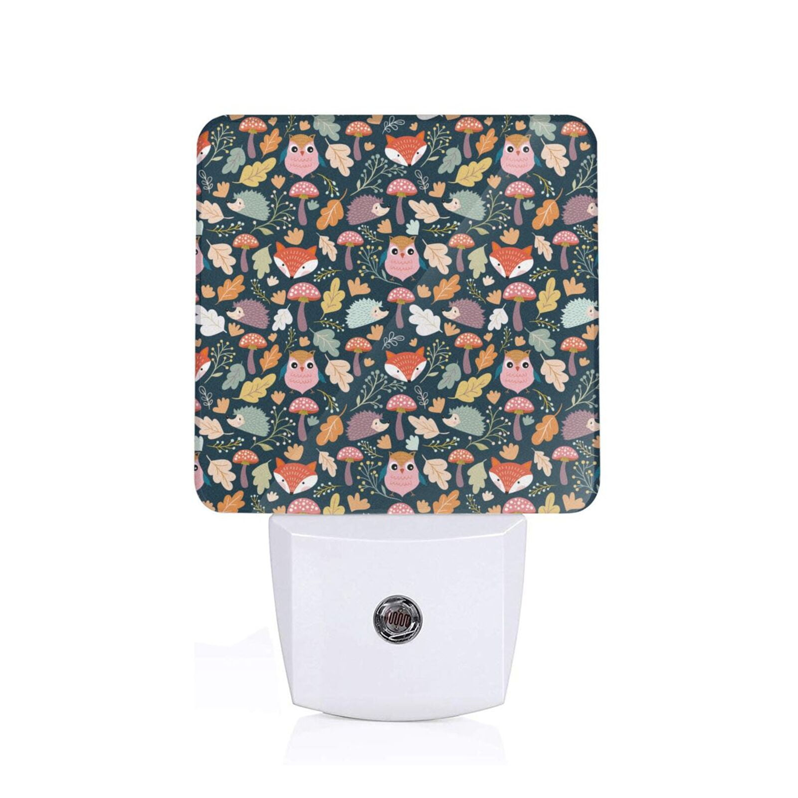Xecao Autumn Fox Owl for Night Light - a Wall-mounted LED Fixture with ...