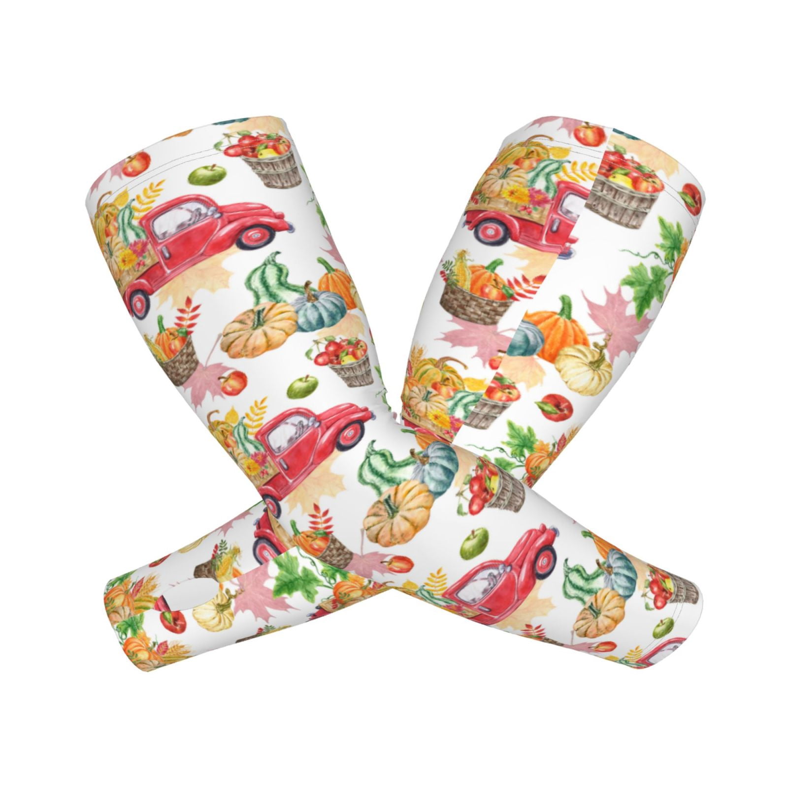 Xecao Autumn Harvest Truck Print Cooling Arm Sleeves, UPF 50 UV Sun ...