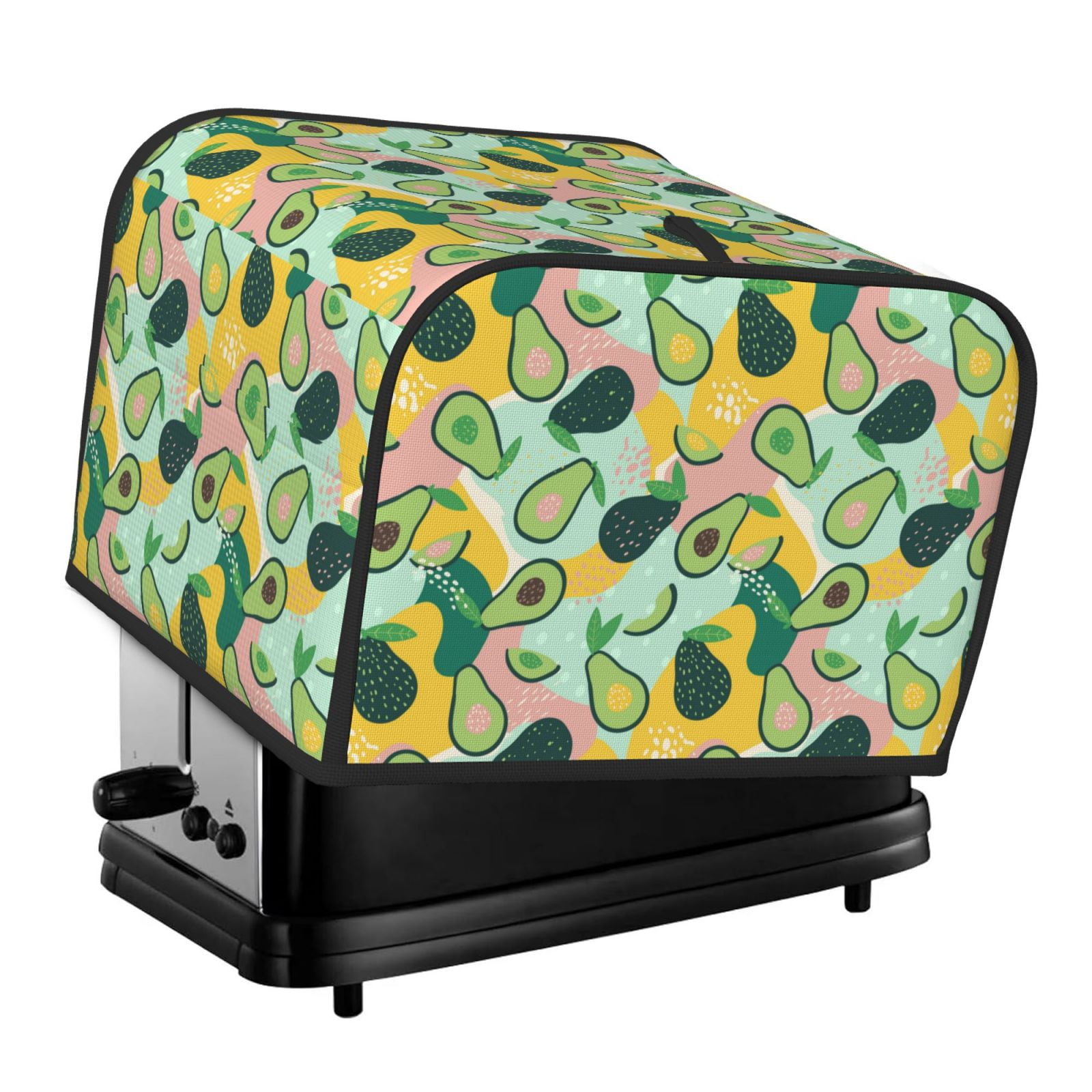 Xecao Avocado Print 4 Slice Toaster Cover with Pockets, Small Appliance ...