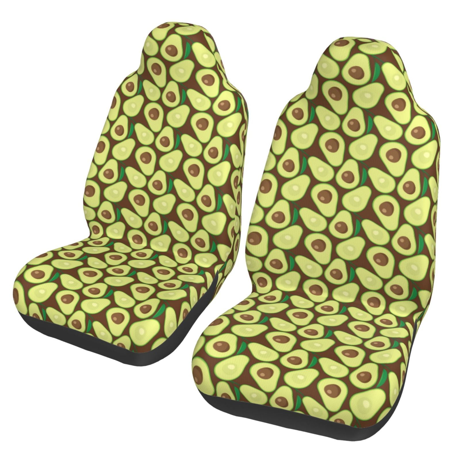 Xecao Avocado Print Car Seat Cover in That Fits Most Cars, Vans, SUVs ...
