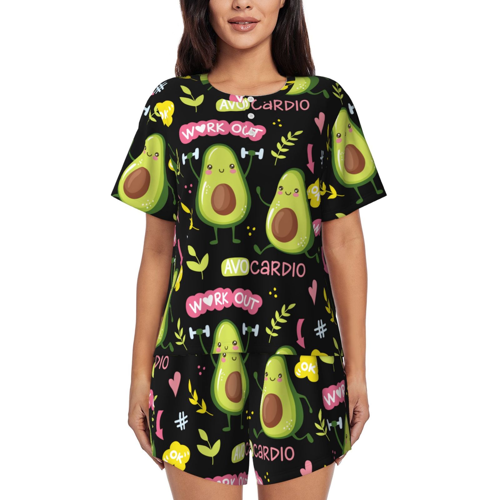 Xecao Avocado Work Out print Swimsuit for women, Summer-ready, sporty ...