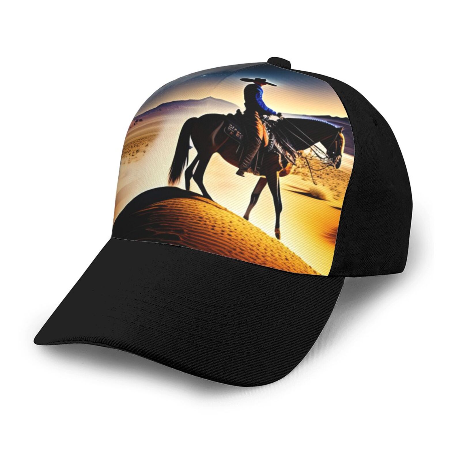 Xecao Azure Sky Western Desert Cowboy print unisex vintage washed ...