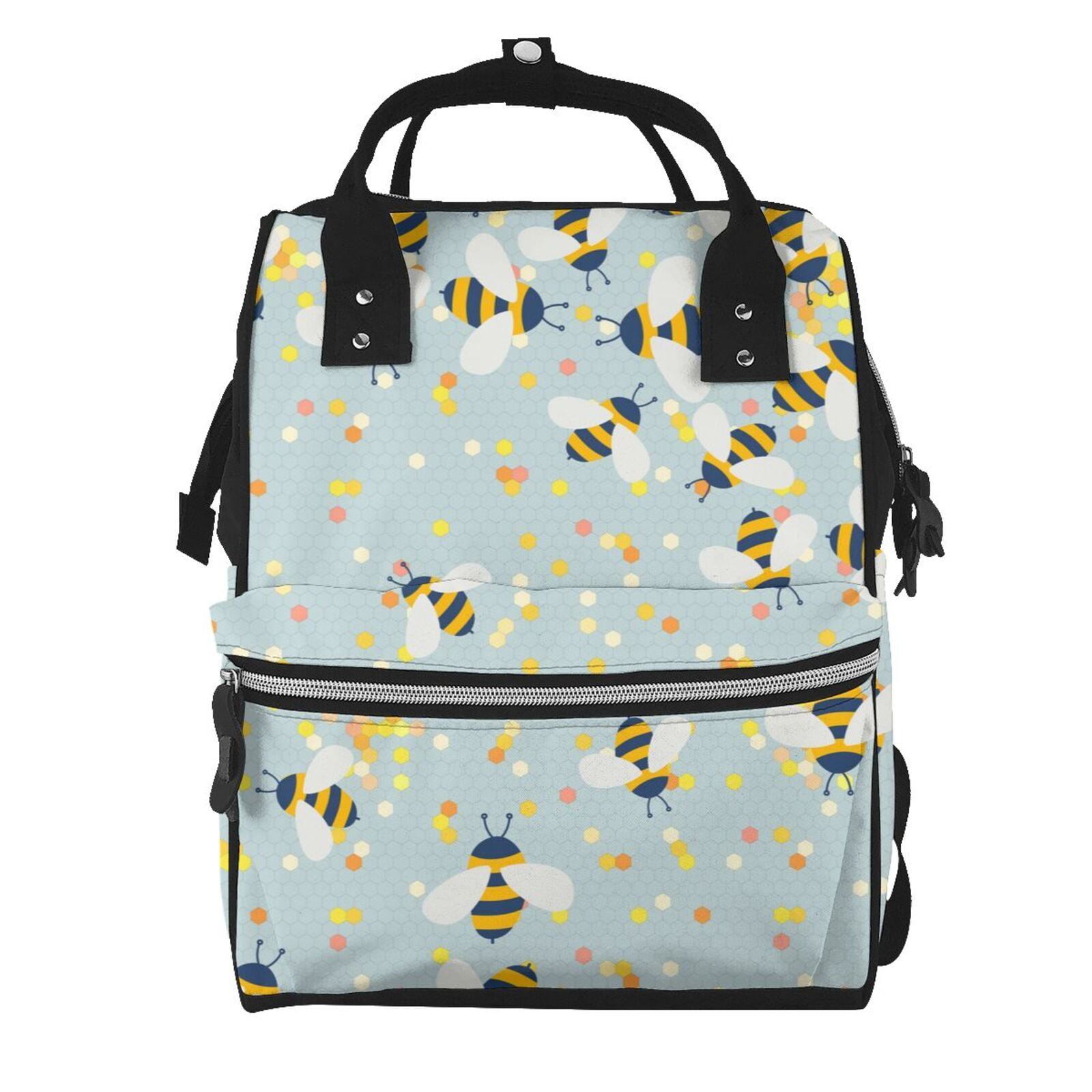 Xecao Bees print Large Capacity Nappy Bag is a multi-functional ...