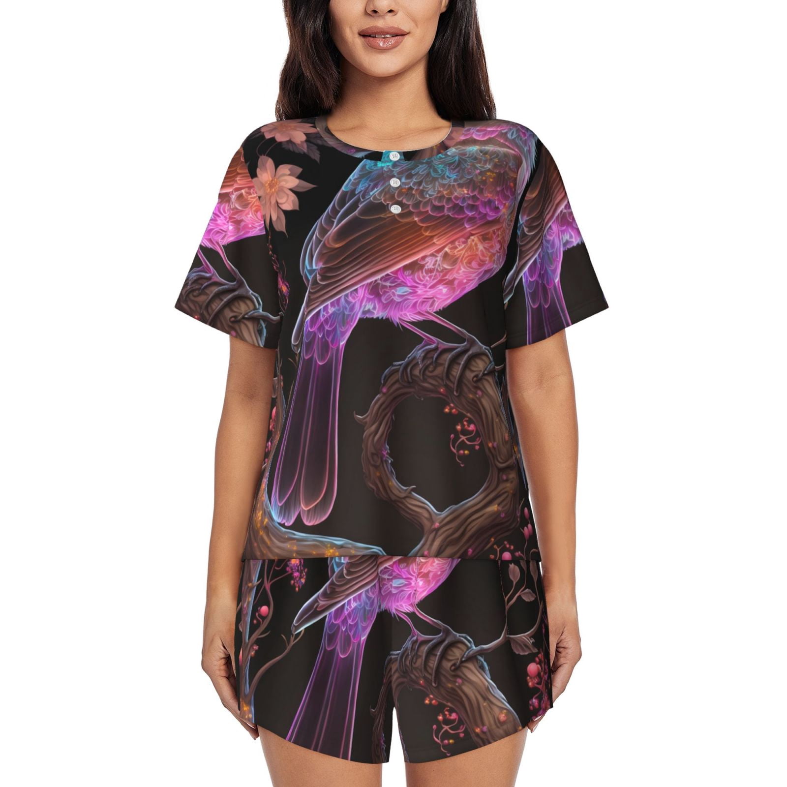 Xecao Bird4 print Swimsuit for women, Summer-ready, sporty style.Quick ...