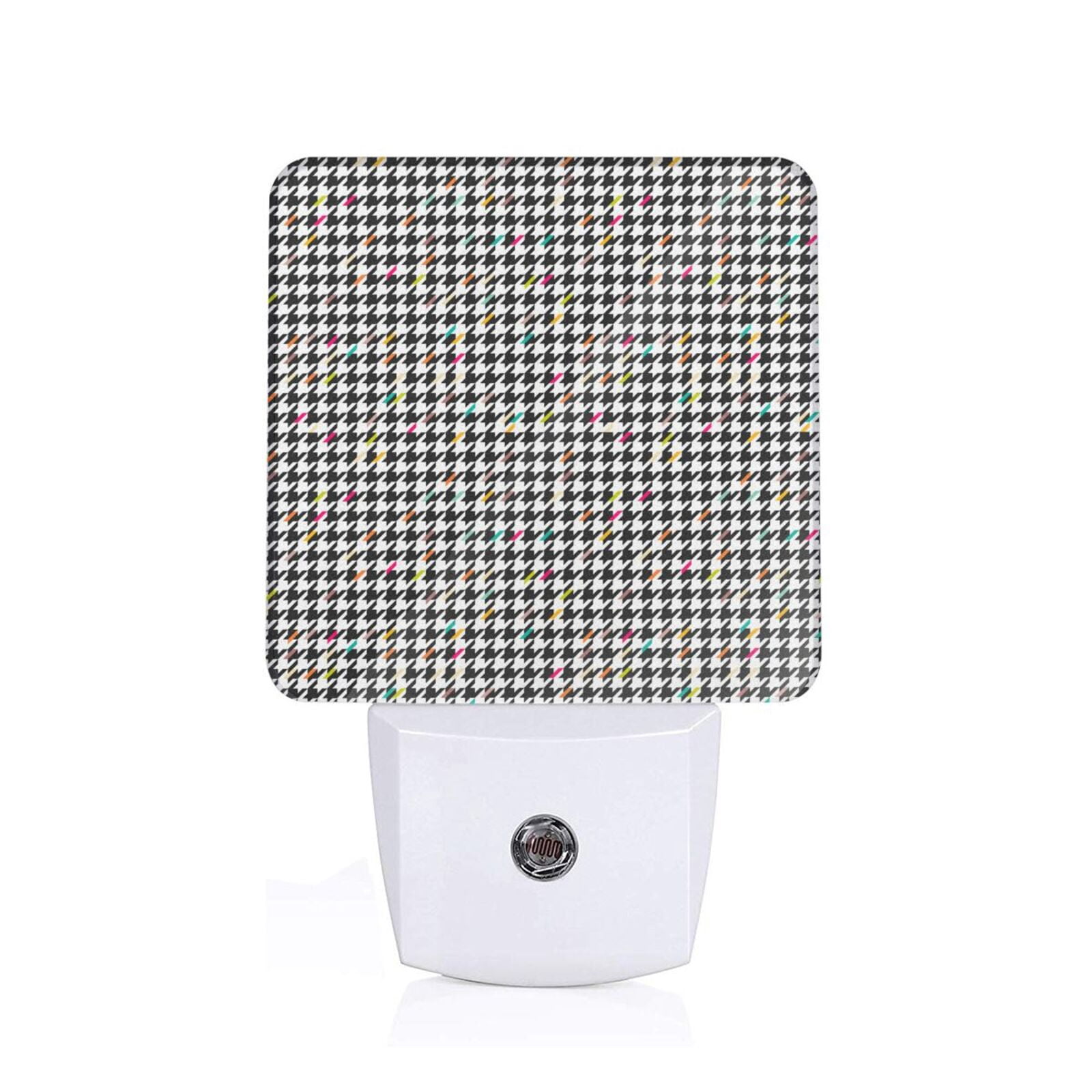 Xecao Black And White Houndstooth for Night Light - a Wall-mounted LED ...