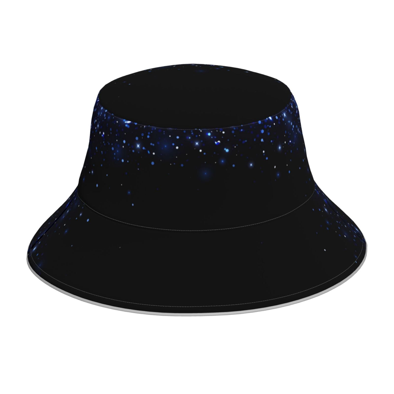 Xecao Black Blue Glitter Sparkles Print Men and Women Night Reflective ...