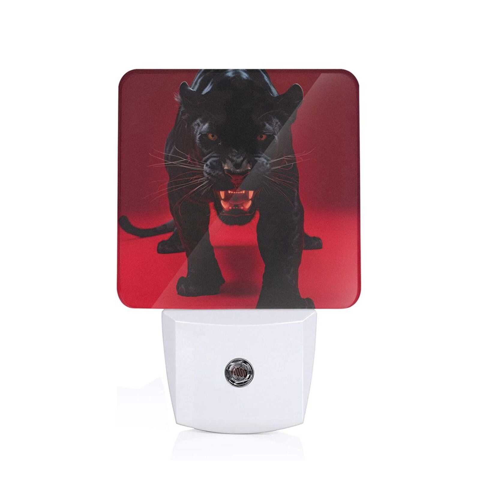 Xecao Black Panther Red Background for Night Light - a Wall-mounted LED ...