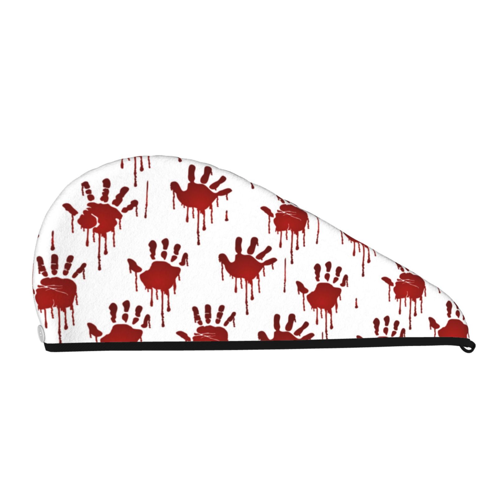 Xecao Bloody Hand 1 Print Hair Towel, Hair Turbans for Wet Hair, Drying ...