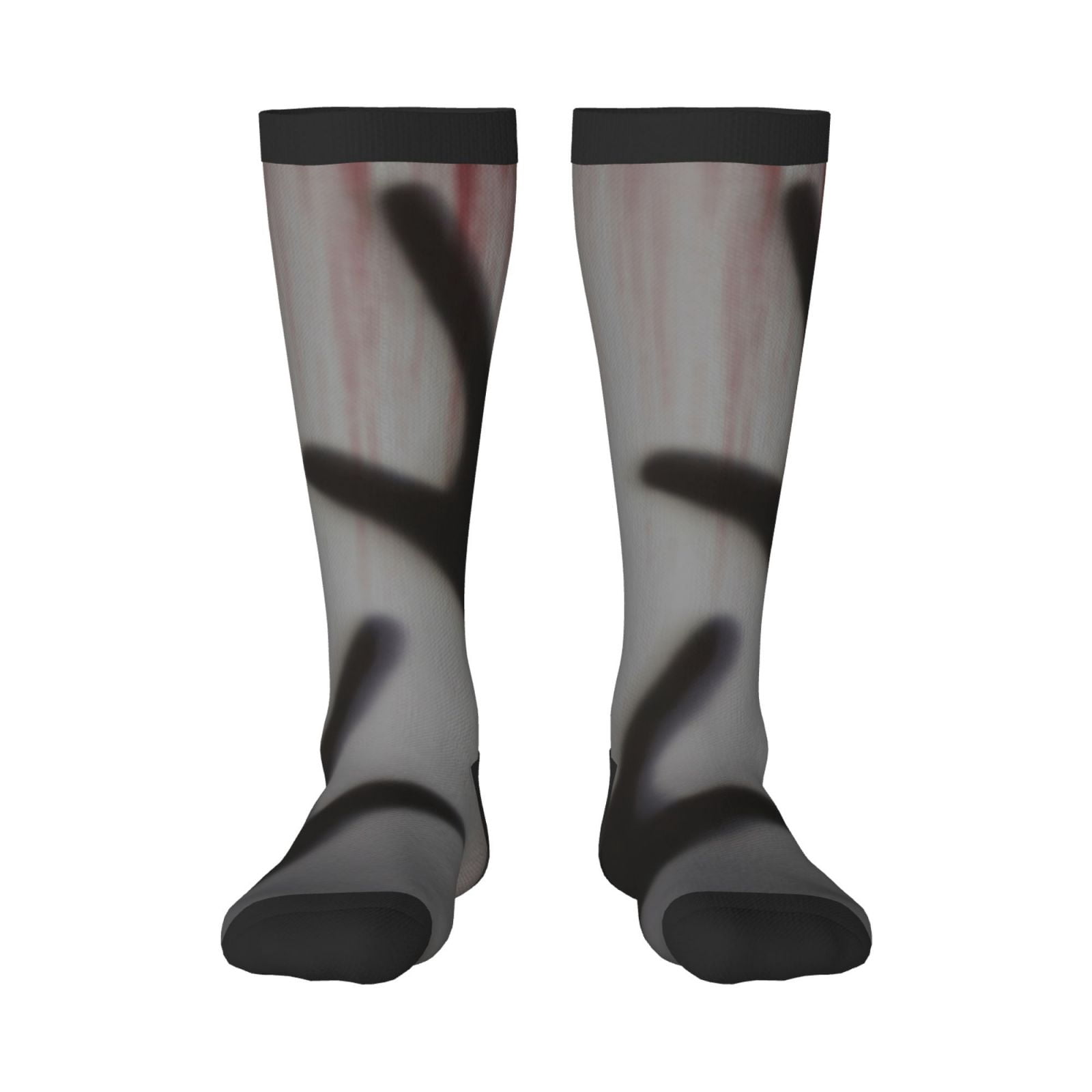 Xecao Bloody Hand Behind Print Compression Socks for Both Men And Women ...