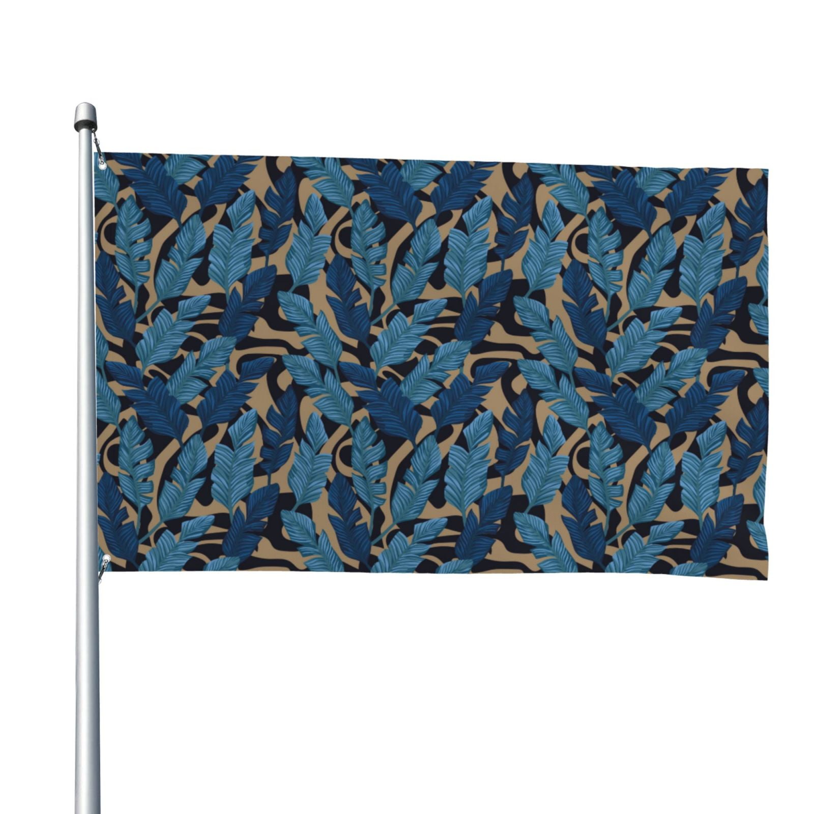 Xecao Blue Leaves A for Longest Lasting Flag, Made From Polyester, UV ...