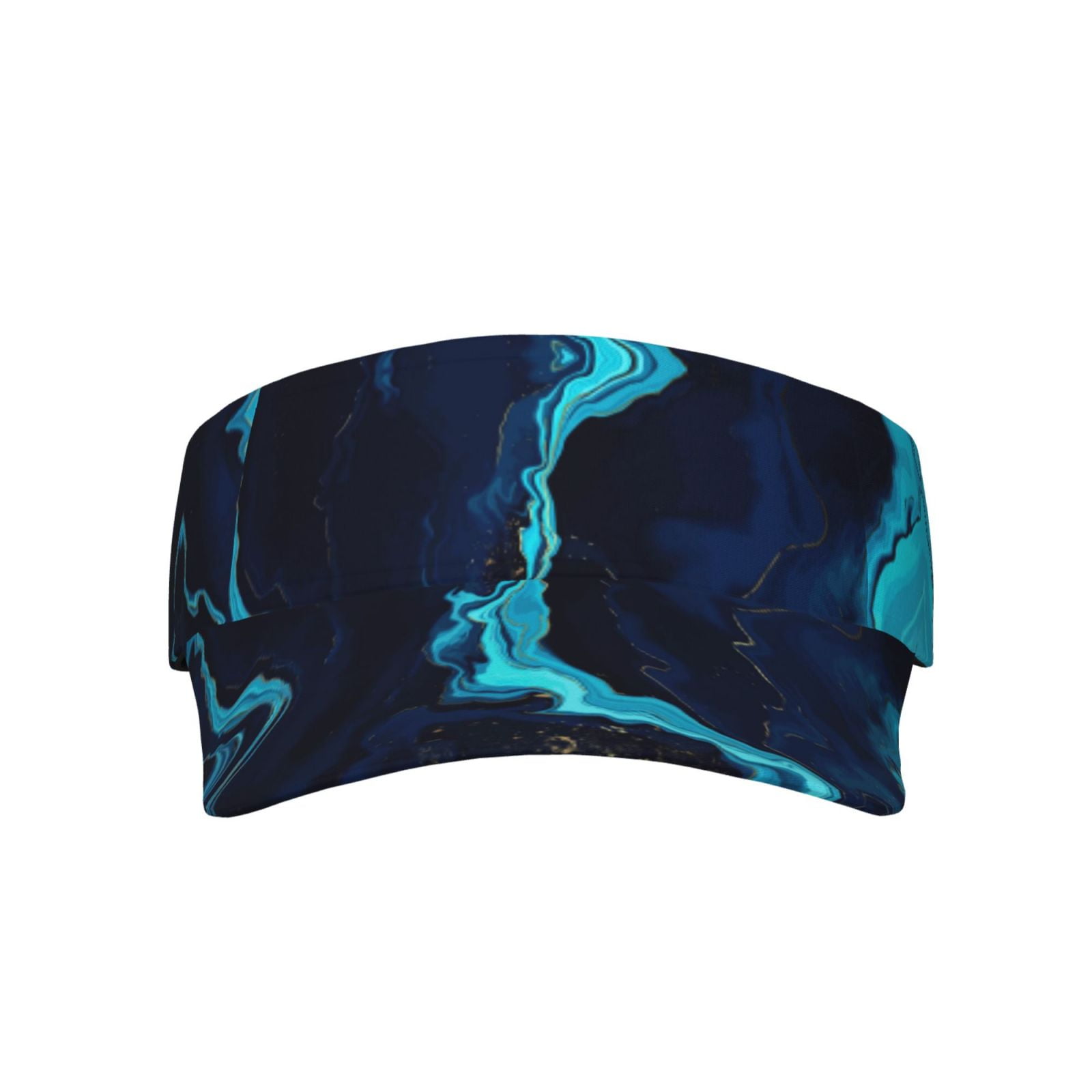 Xecao Blue Marble And Gold for Adult Sun Cap offers versatile sun ...