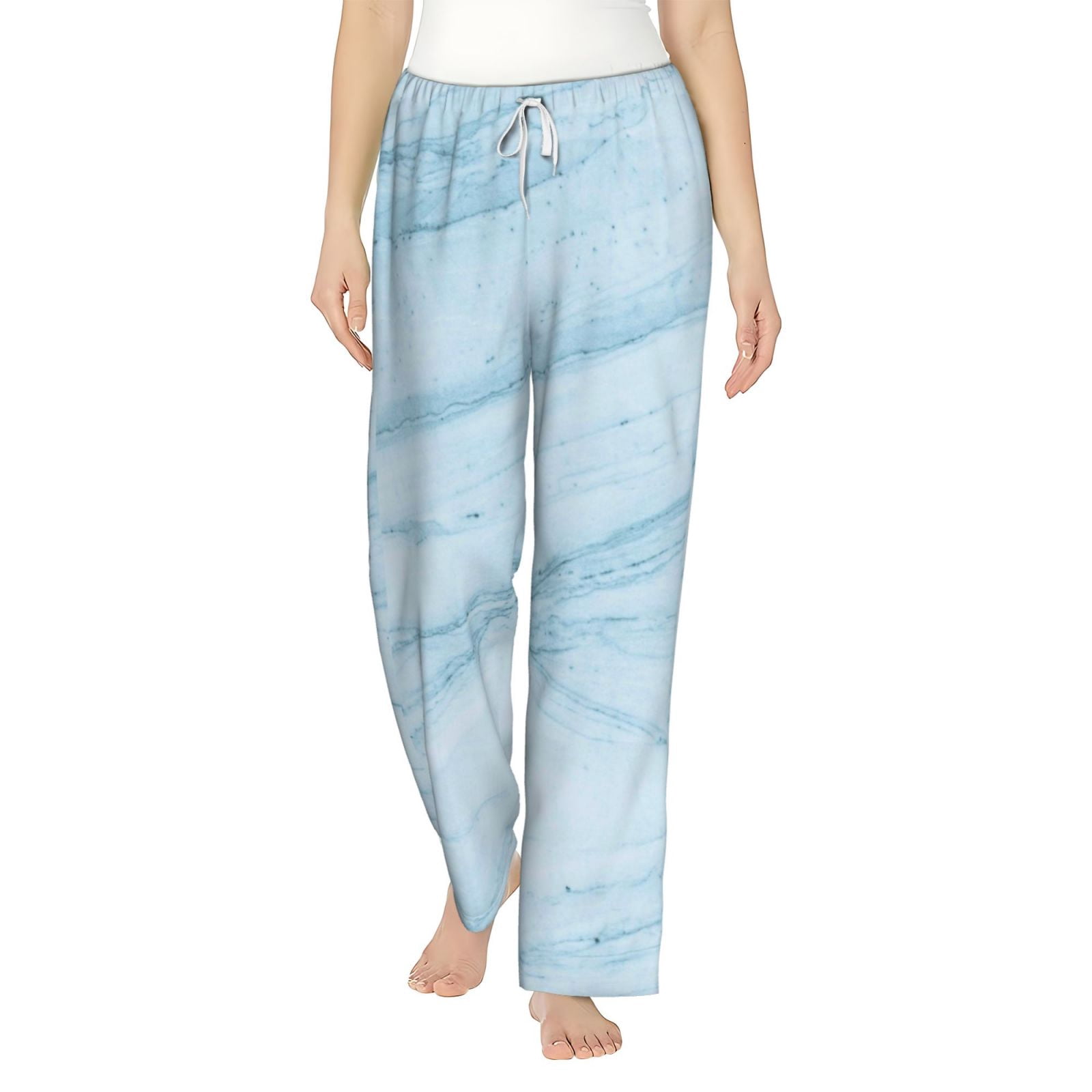 Xecao Blue Marble Women's Straight Lounge Pajama Pants: The Epitome of ...