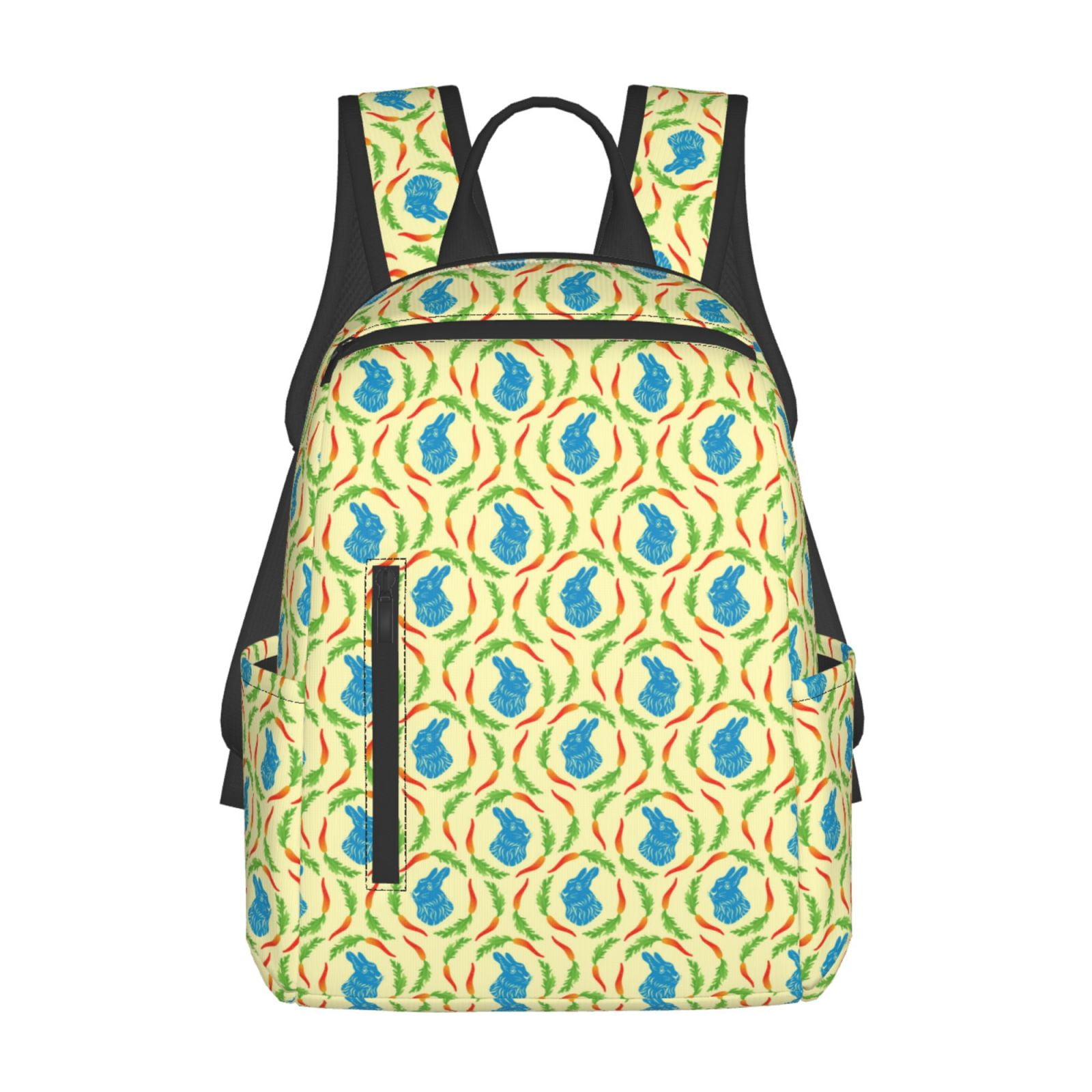Xecao Blue Rabbit print Backpack For women men Aesthetic Lightweight ...