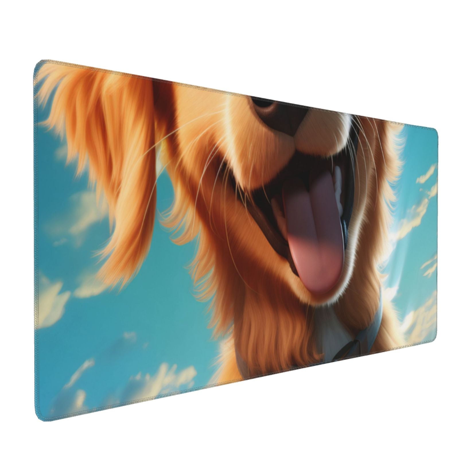 Xecao Blue Sky Cute Dog Print Large Mouse Pad, 16x35.5in Mousepad ...