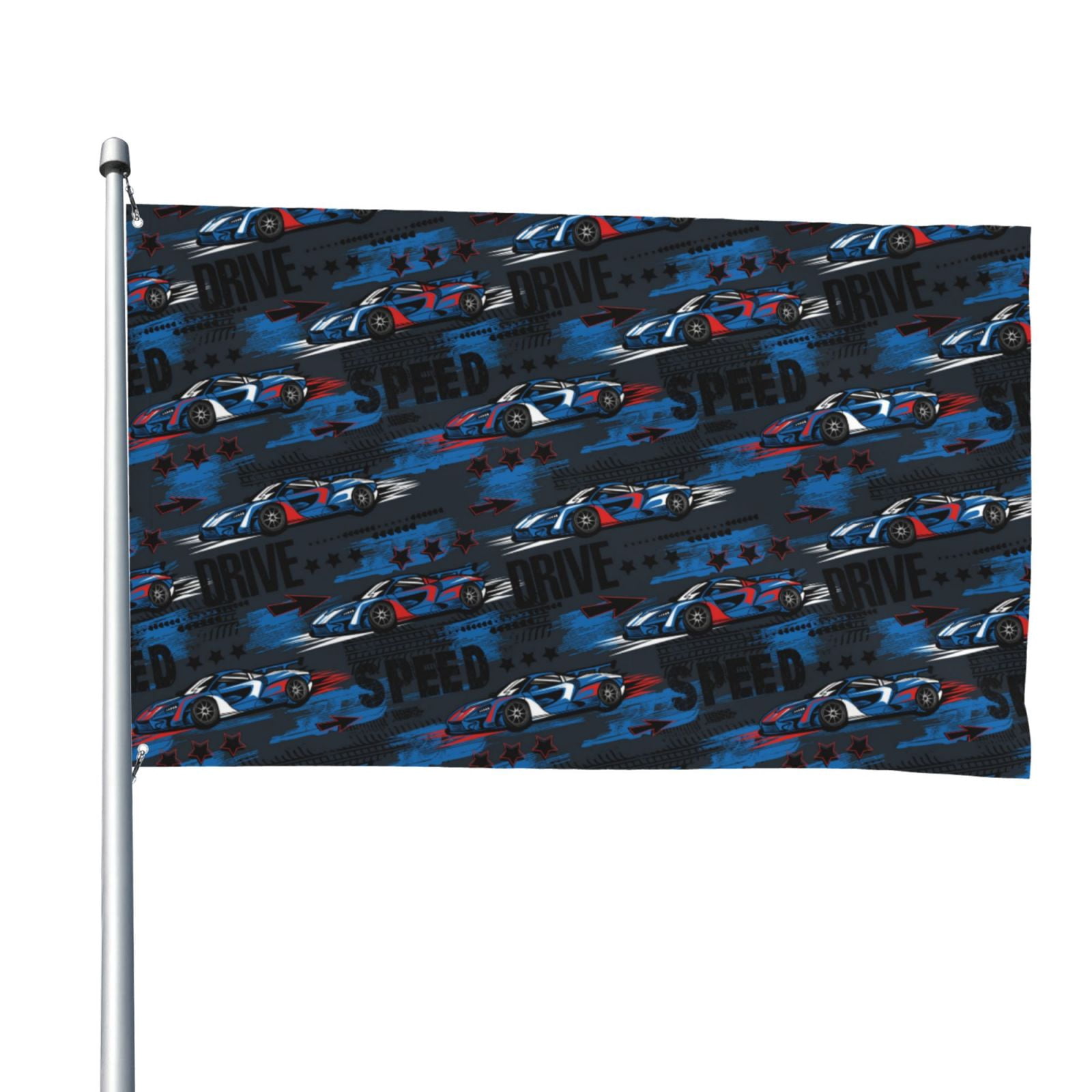 Xecao Blue Sports Car for Longest Lasting Flag, Made From Polyester, UV ...