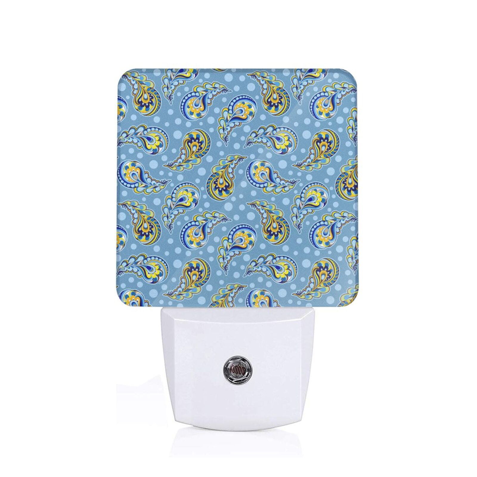 Xecao Blue paisley pattern for Night Light - a Wall-mounted LED Fixture ...