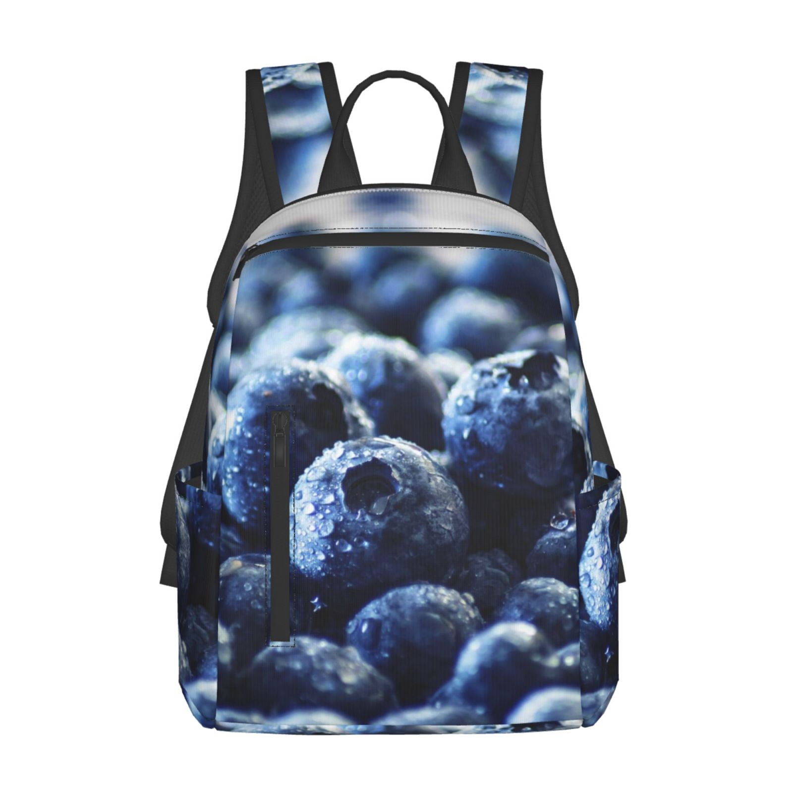 Xecao Blueberry print Backpack For women men Aesthetic Lightweight ...