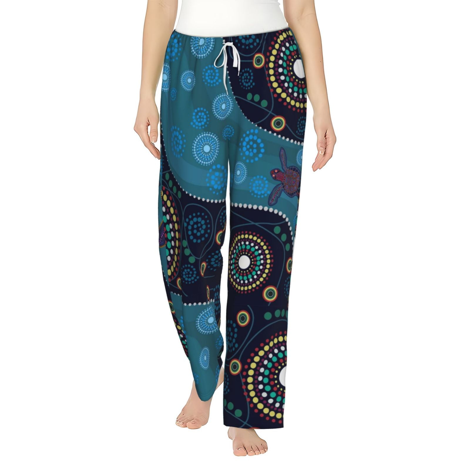 Xecao Bohemian Turtle Women's Straight Lounge Pajama Pants: The Epitome ...