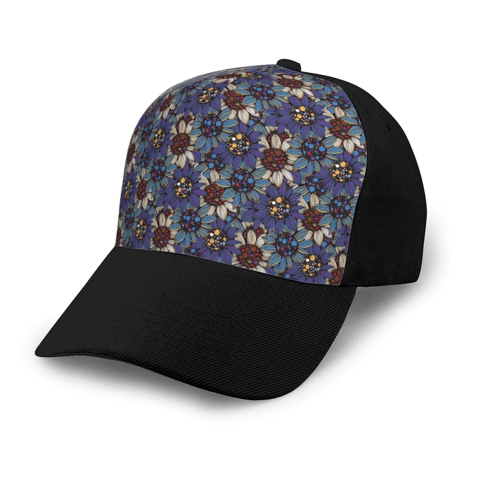 Xecao Boho Style Sunflowers Design print unisex vintage washed baseball ...