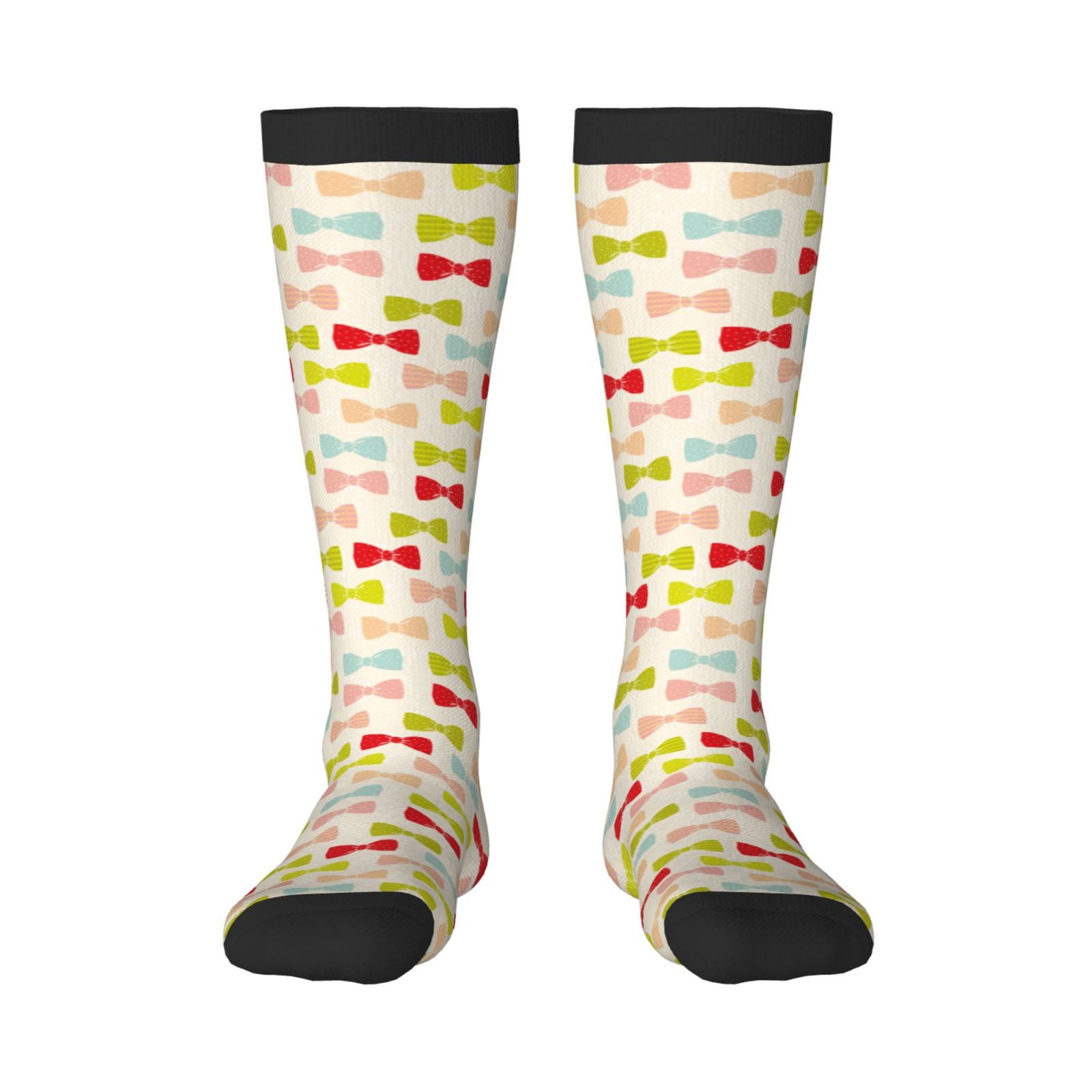 Xecao Bow Ties Print Compression Socks for Both Men And Women for ...