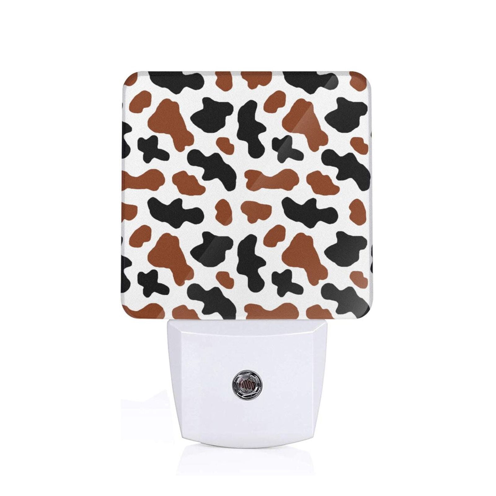 Xecao Brown Black Cow for Night Light - a Wall-mounted LED Fixture with ...