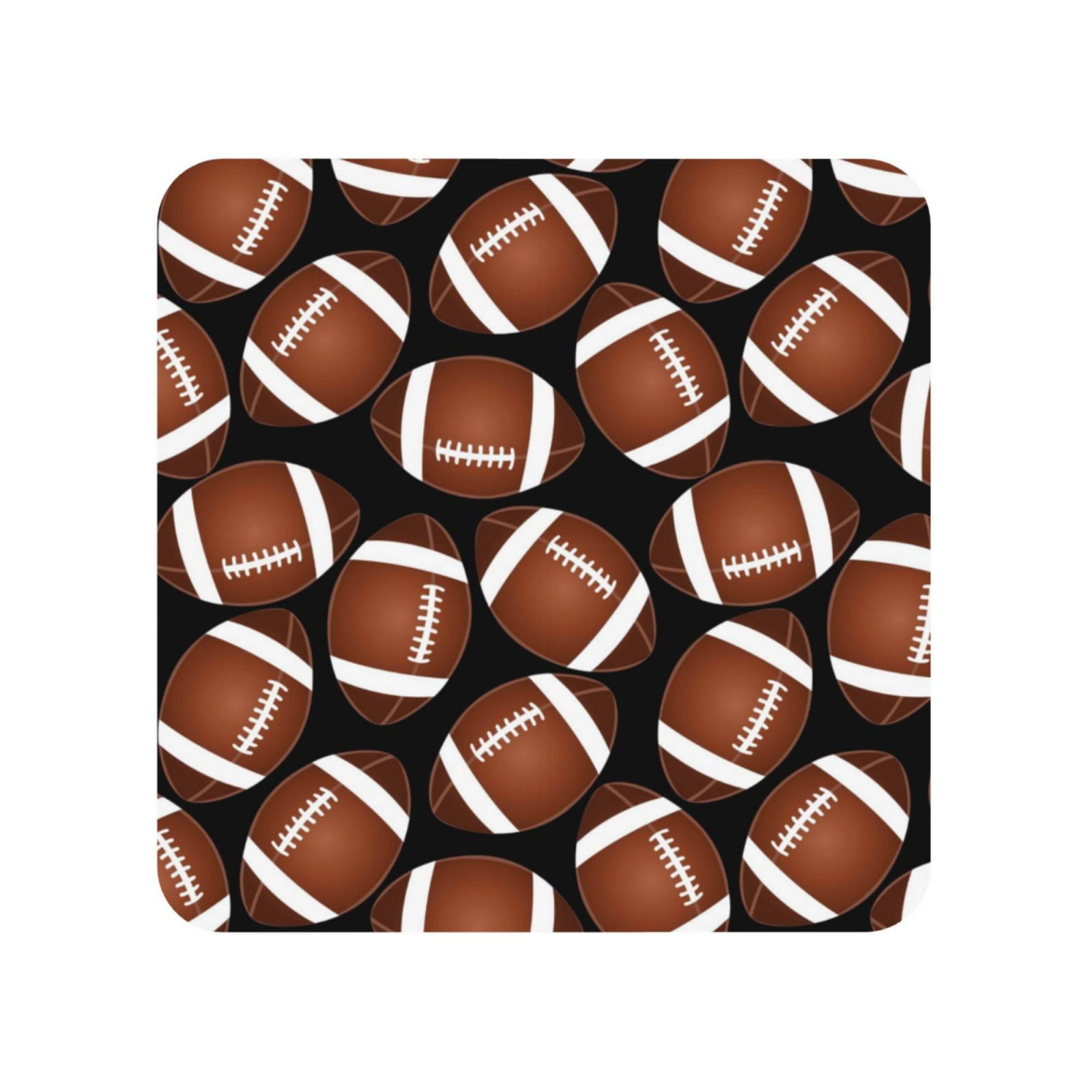 Xecao Brown Football On Black for Fridge Magnets - Fun Decorative ...