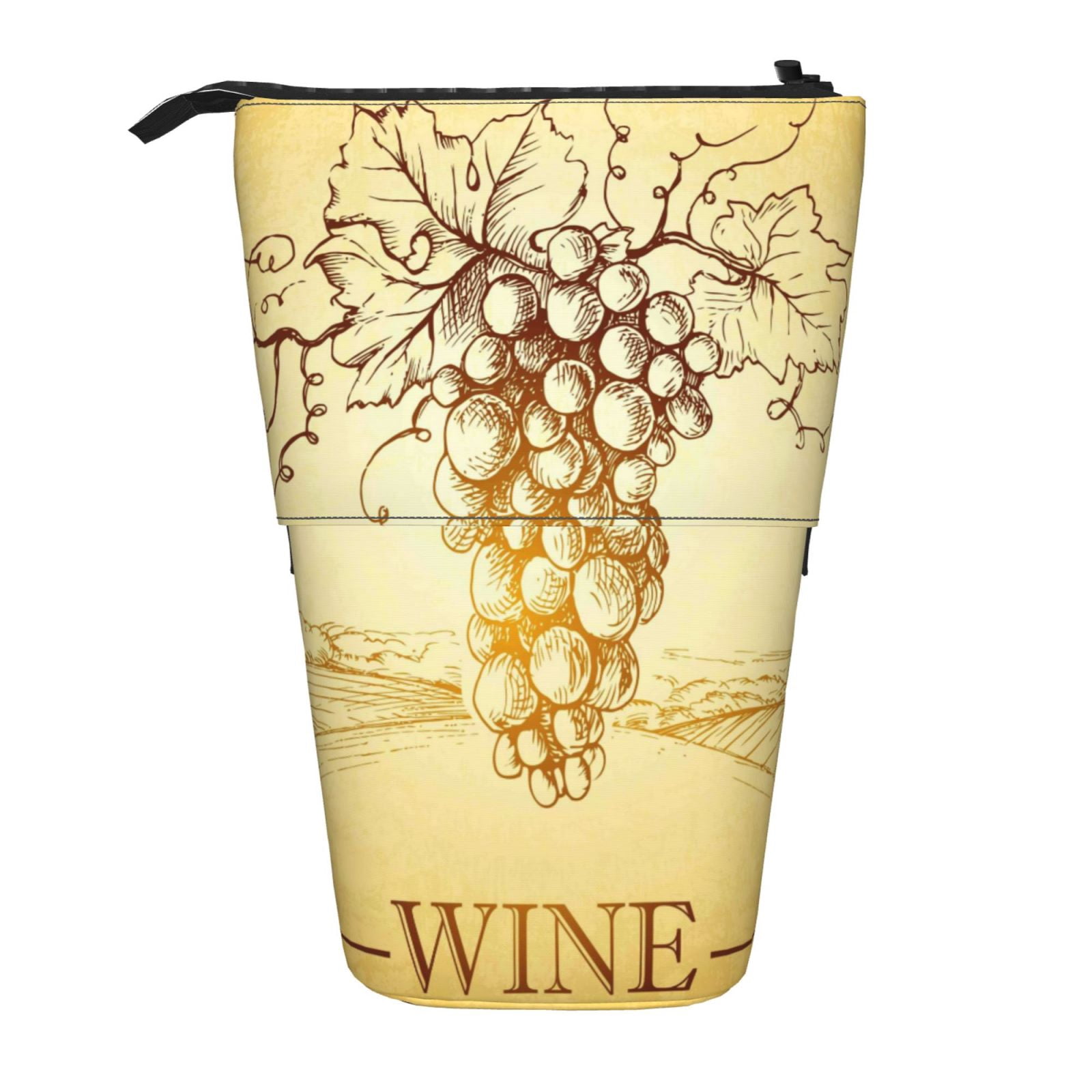 Xecao Bunch of Grapes Print Telescopic Pencil Bag Pen Holder Pop Up ...