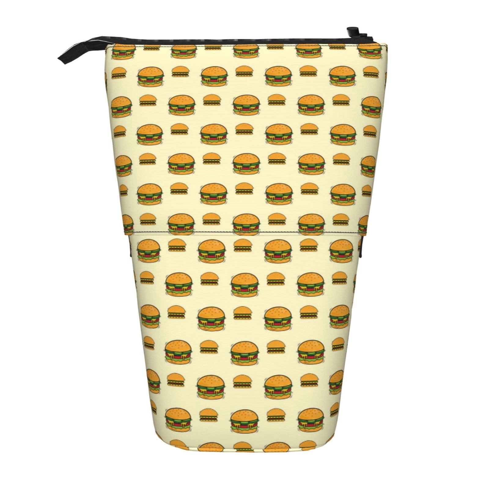 Xecao Burgers And Hot Dogs Print Telescopic Pencil Bag Pen Holder Pop ...
