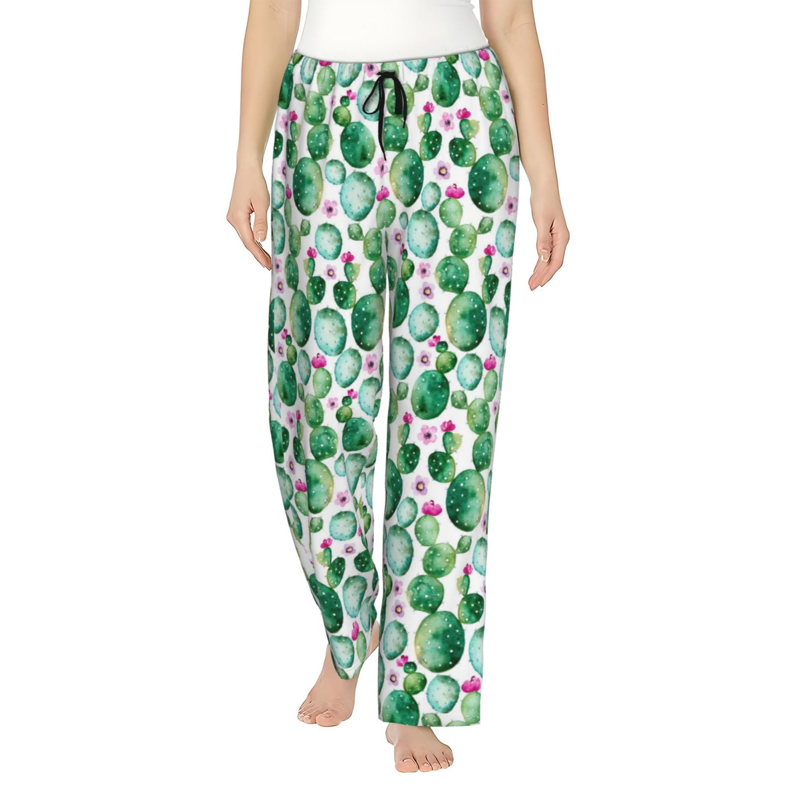 Xecao Cactus Plants Women's Straight Lounge Pajama Pants: The Epitome ...