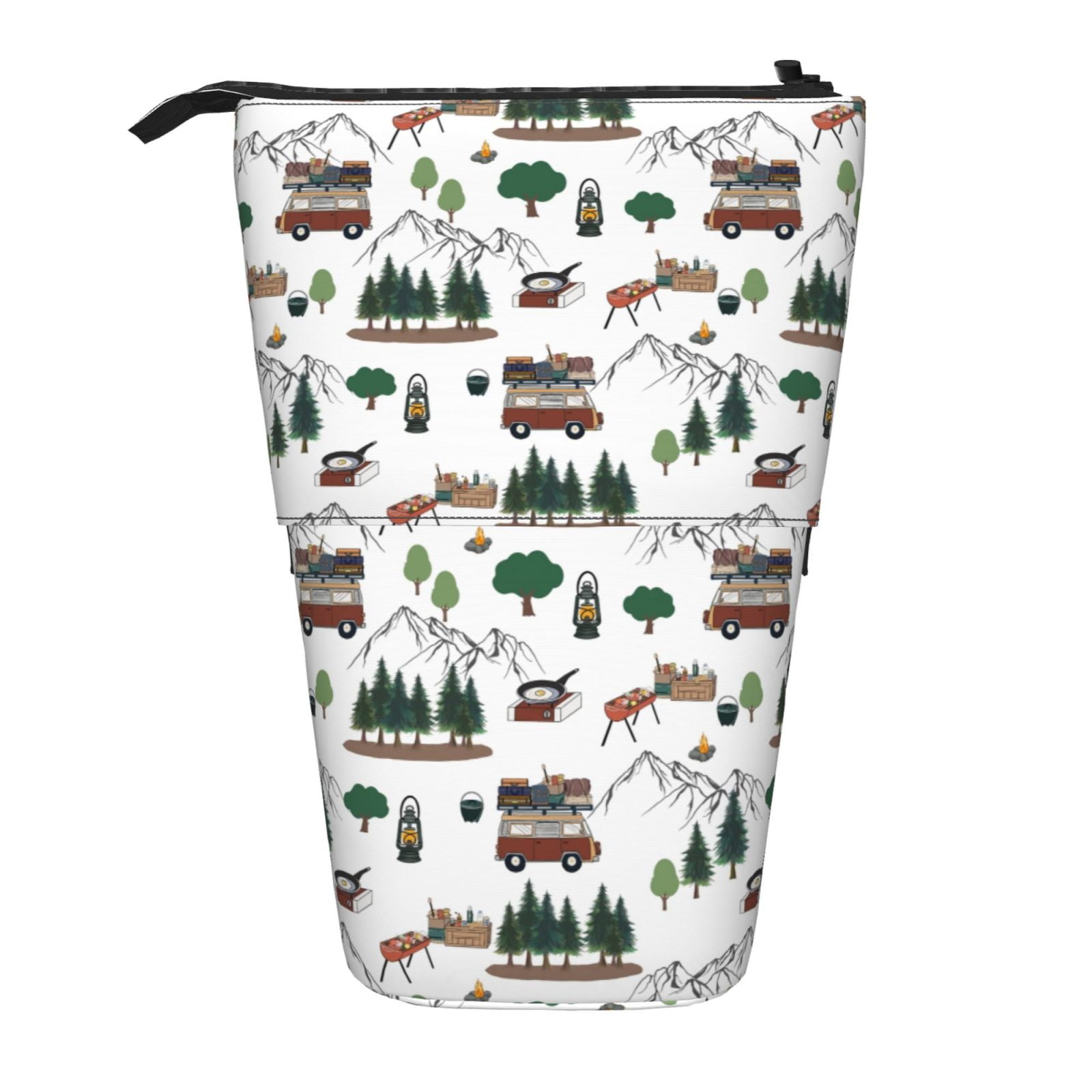 Xecao Camping Caravan 2 Print Telescopic Pencil Bag Pen Holder Pop Up ...