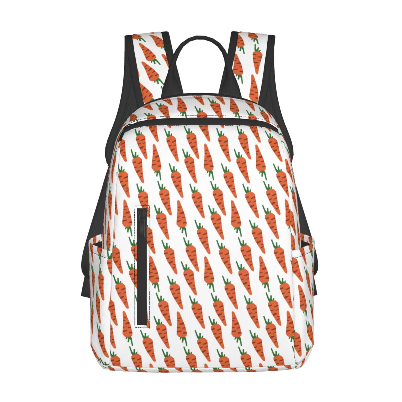 Xecao Carrot print Backpack For women men Aesthetic Lightweight Travel Daypack Simple Cute ...